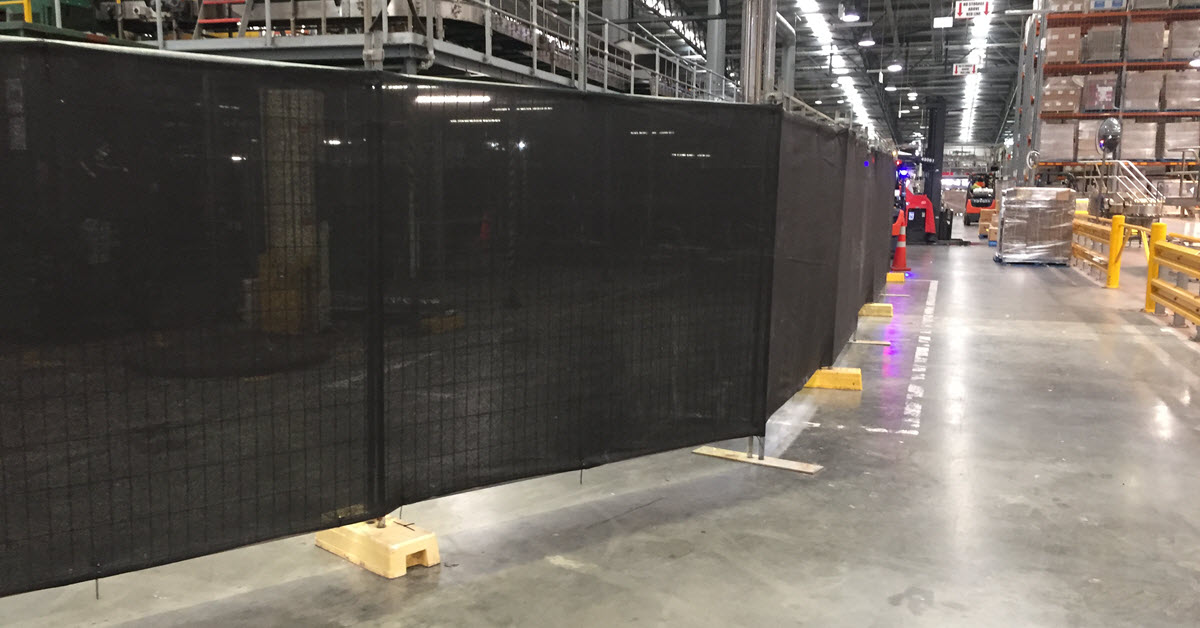 Temporary Fencing can be as good a Solution Indoors as it is Outdoors!